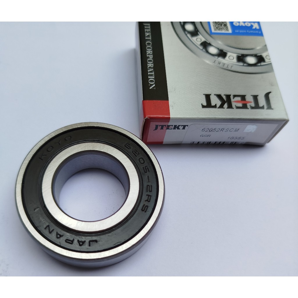 Jual Bearing 6205 Tutup Karet Laher 6205 2RS (ID 25mm, OD 52mm, T 15mm ...