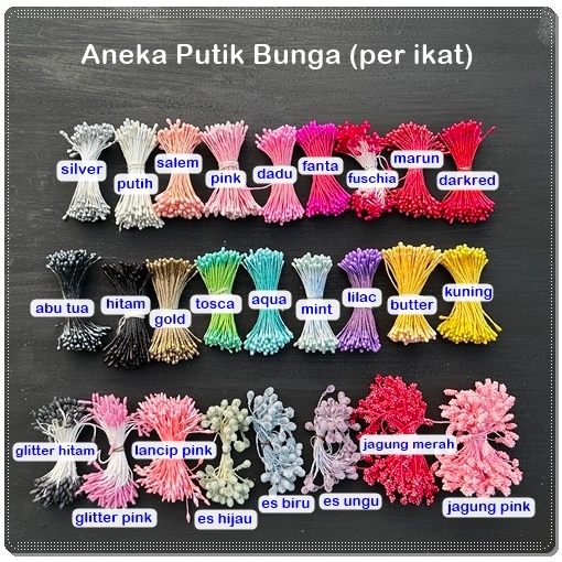 Jual PUTK-01 : Putik Bunga Kecil / Putik Gula / Putik Kombinasi / Putik ...