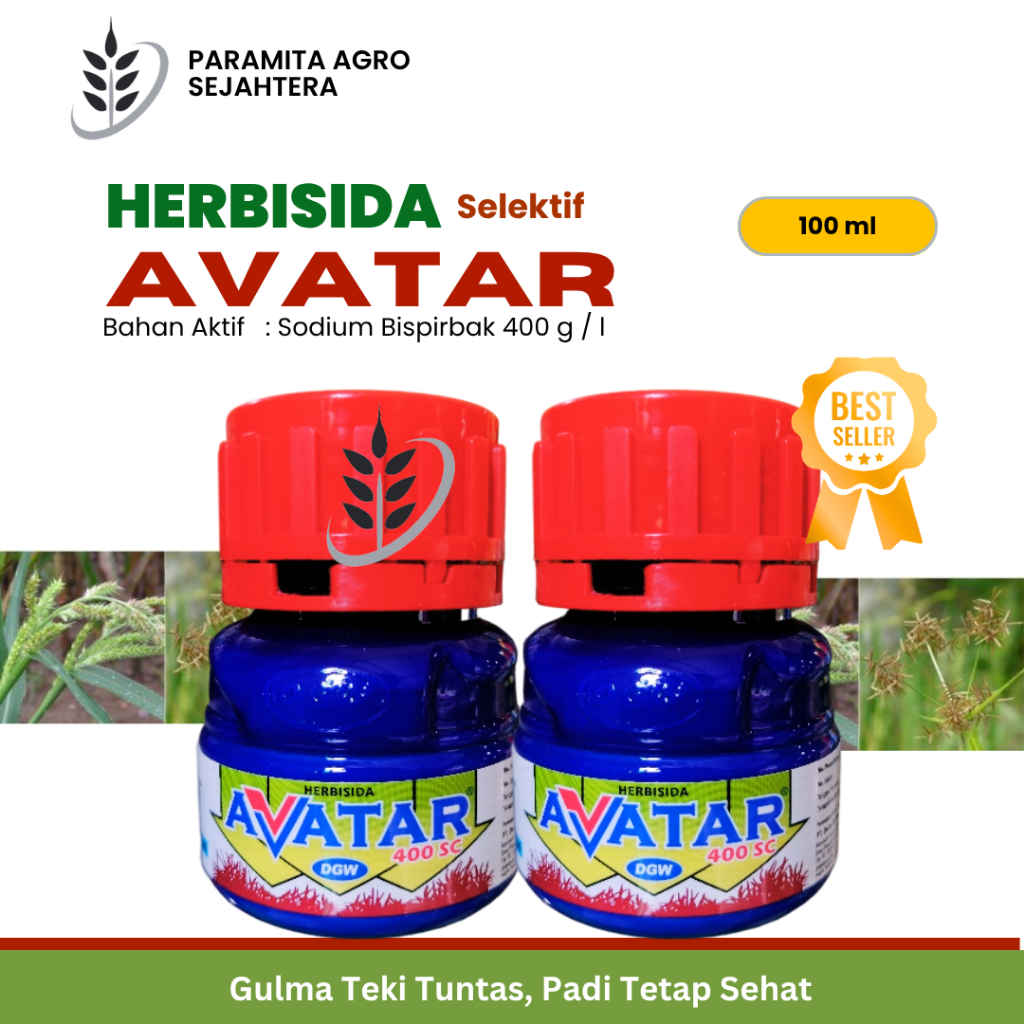 Jual AVATAR 400SC HERBISIDA SELEKTIF PEMBASMI GULMA TANAMAN PADI 100 ML ...