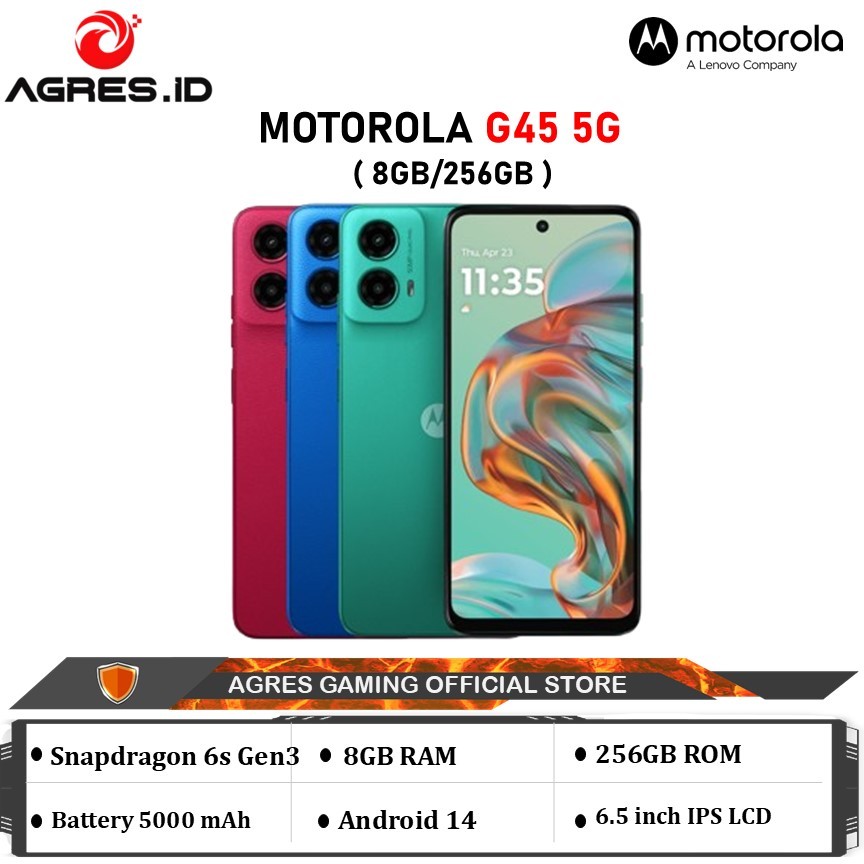 Jual Motorola G45 5G 8GB/256GB Garansi Resmi Indonesia | Shopee Indonesia