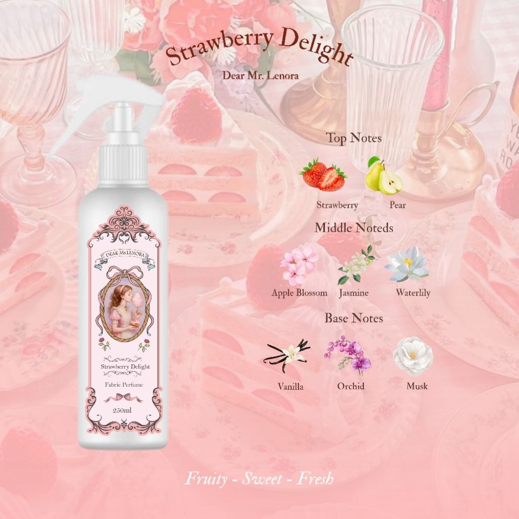 Jual Dear Ms. Lenora - STRAWBERRY DELIGHT - Fabric Perfume / Room ...