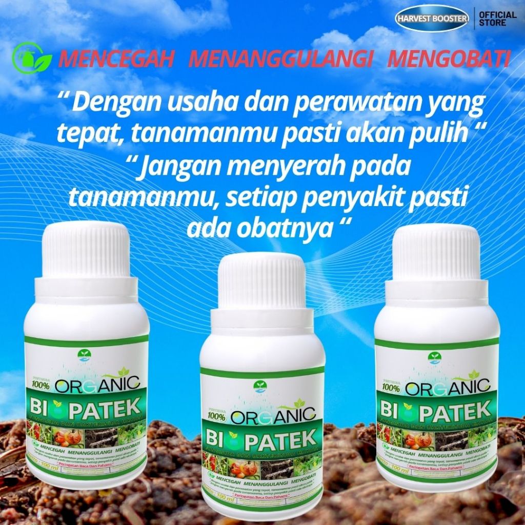 Jual BIOPESTISIDA BIOPATEK Fungisida & Bakterisida Hayati EXTRA HORMON ...