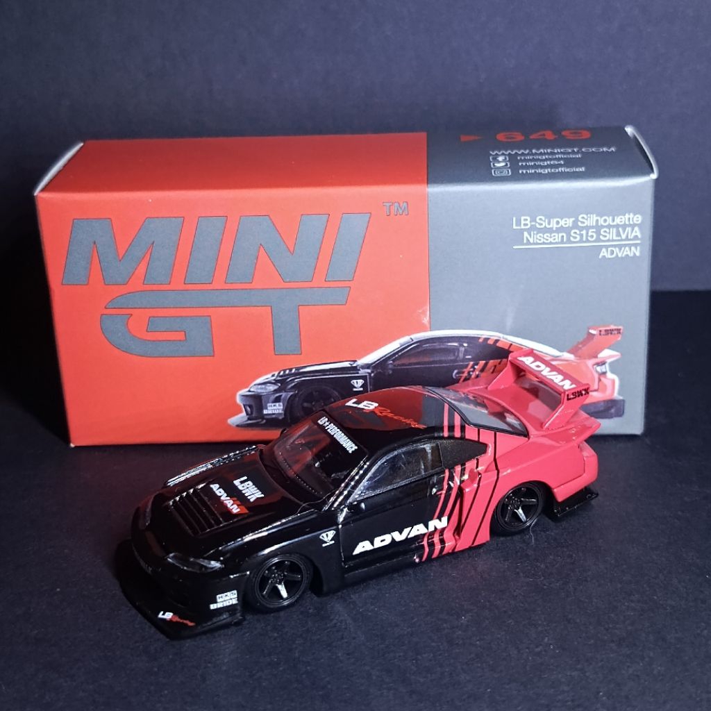 Jual MINI GT LB-SUPER SILHOUETTE NISSAN SILVIA S15 ADVAN | Shopee Indonesia