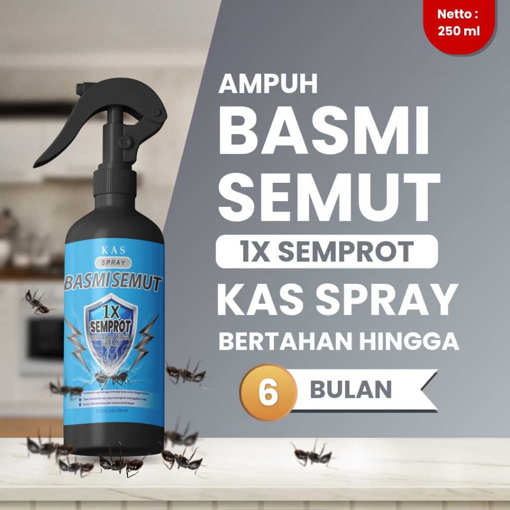Jual Spray Anti Semut KAS 100ml 250ml 1L | Pembasmi Semut Ampuh 1x ...