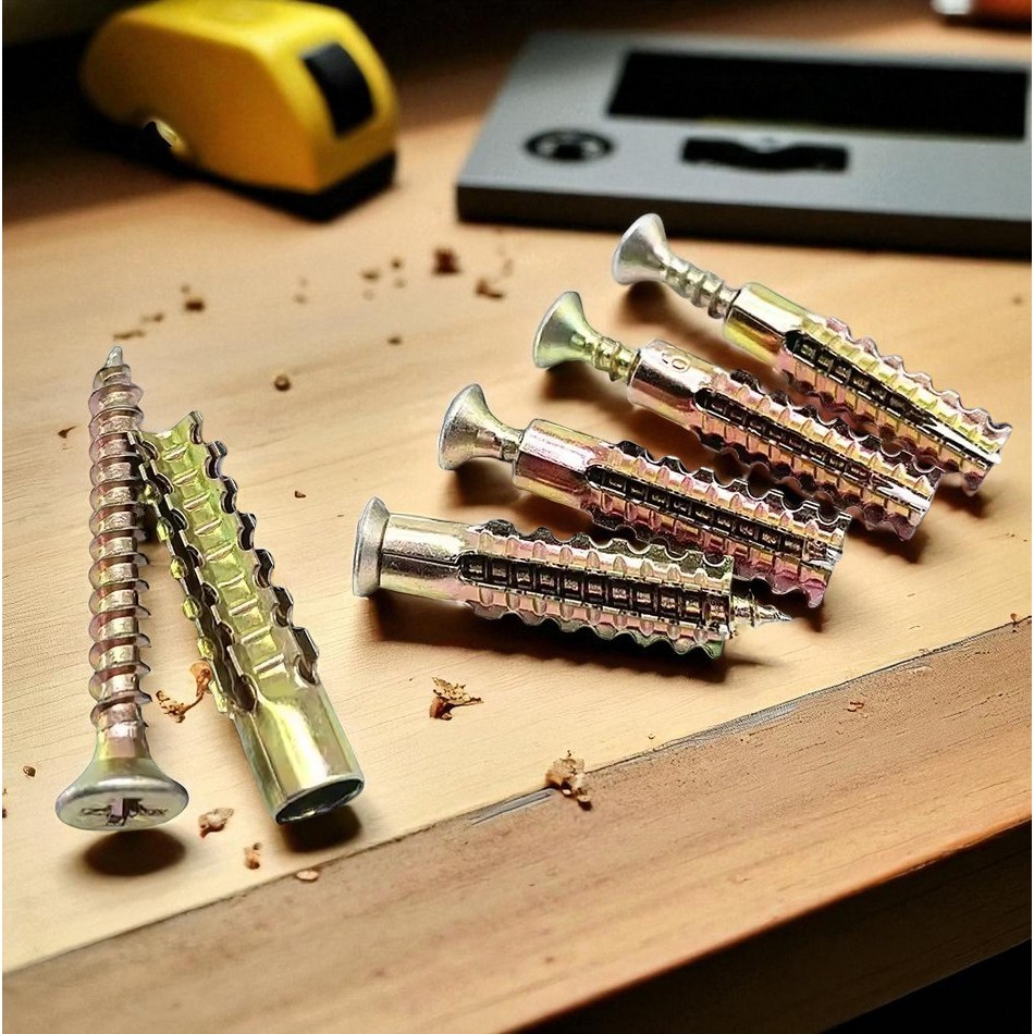 Jual Isi 20 Set Sekrup Untuk Beton Dinding Self Drilling Drywall Anchor ...