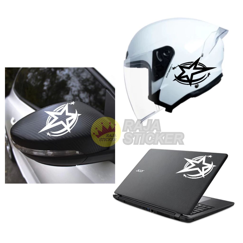 Jual STIKER BINTANG CUTTING UNIVERSAL body motor, helm, mobil dll ...