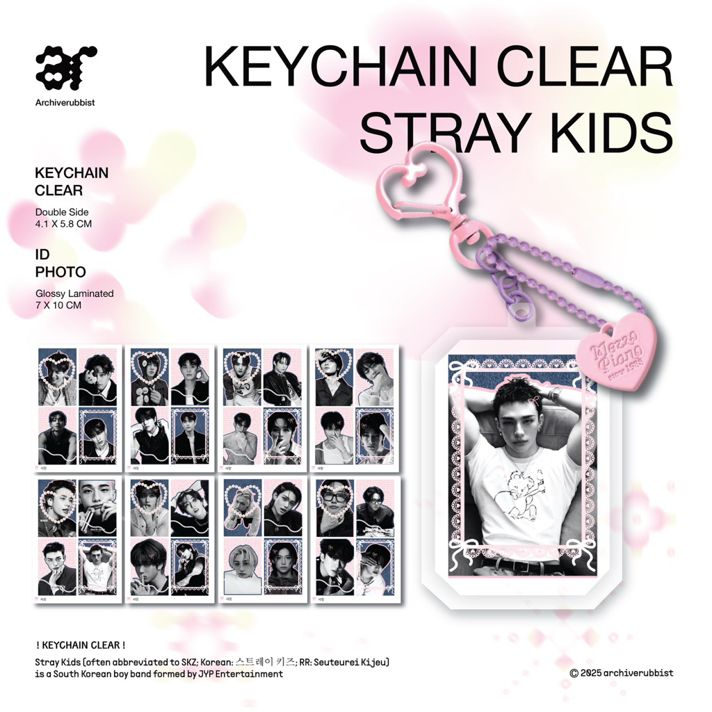 Jual [READY STOCK] KEYCHAIN CLEAR IDPHOTO KPOP STRAY KIDS | GANTUNGAN ...