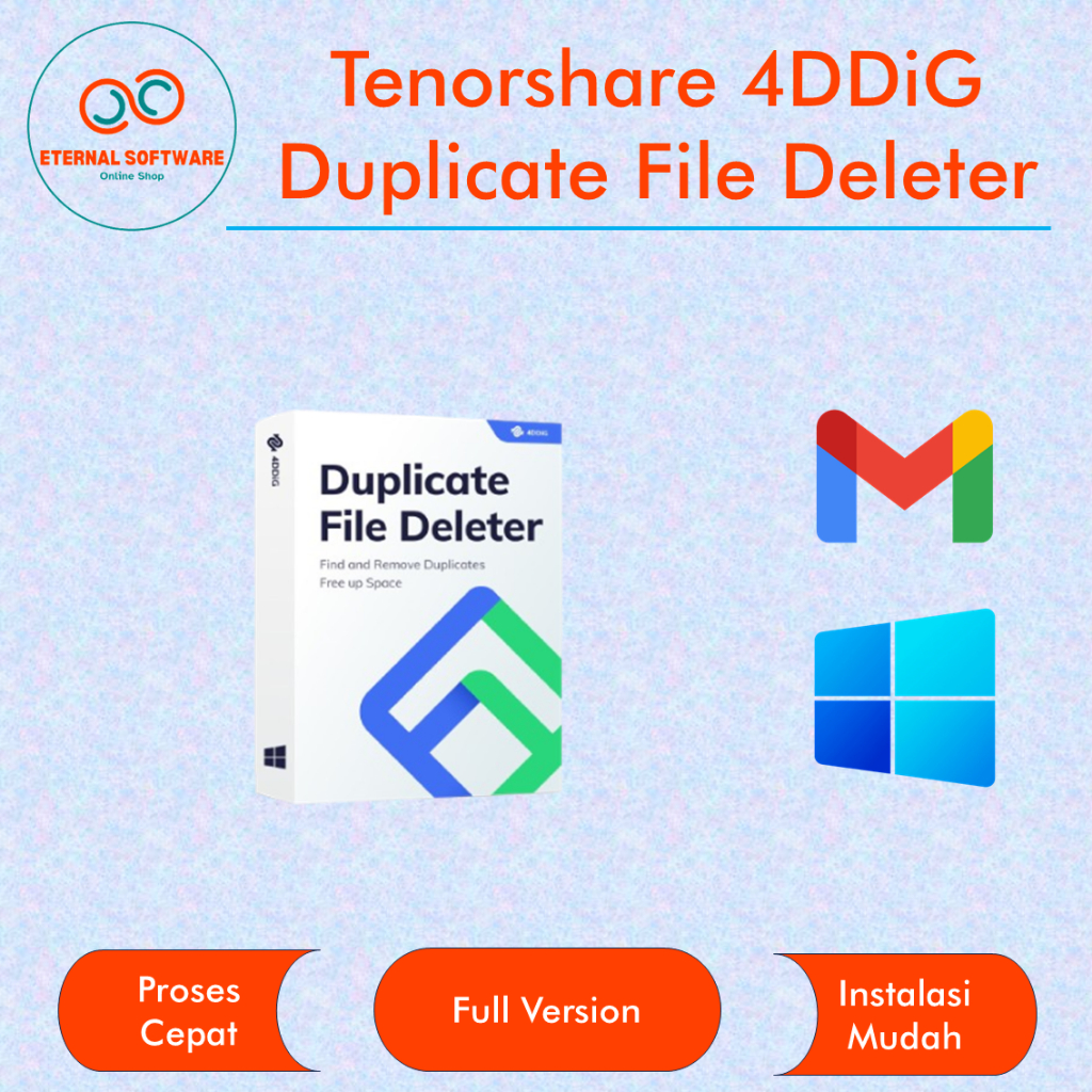 Jual Tenorshare 4DDiG Duplicate File Deleter Full Version Software ...