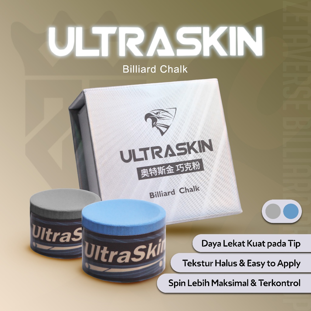 Jual ULTRASKIN - Professional Chalk Premium Kapur Billyar Billiard ...