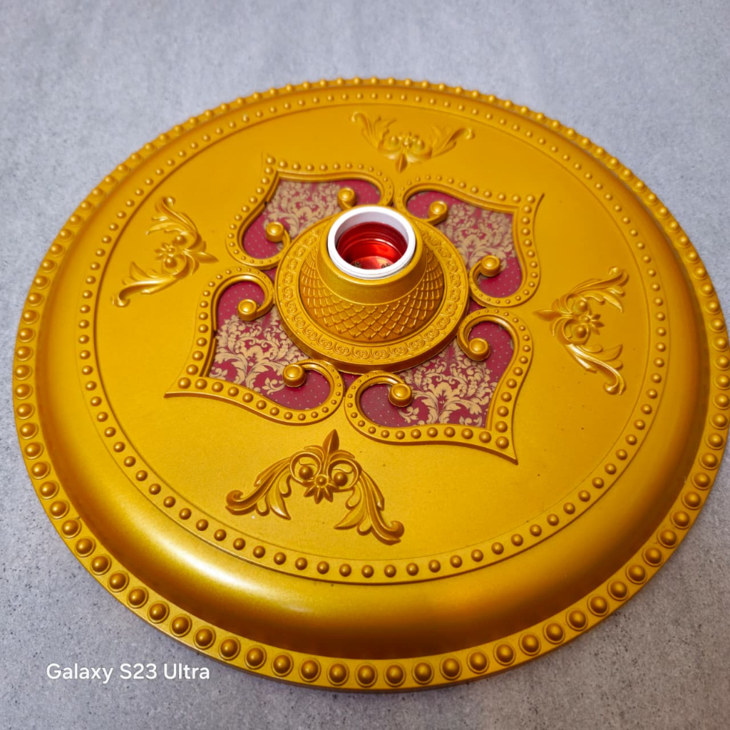 Jual Fitting Ornamen Lampu Plafon PVC/GYPSUM / Fitting Lampu Fleksibel ...