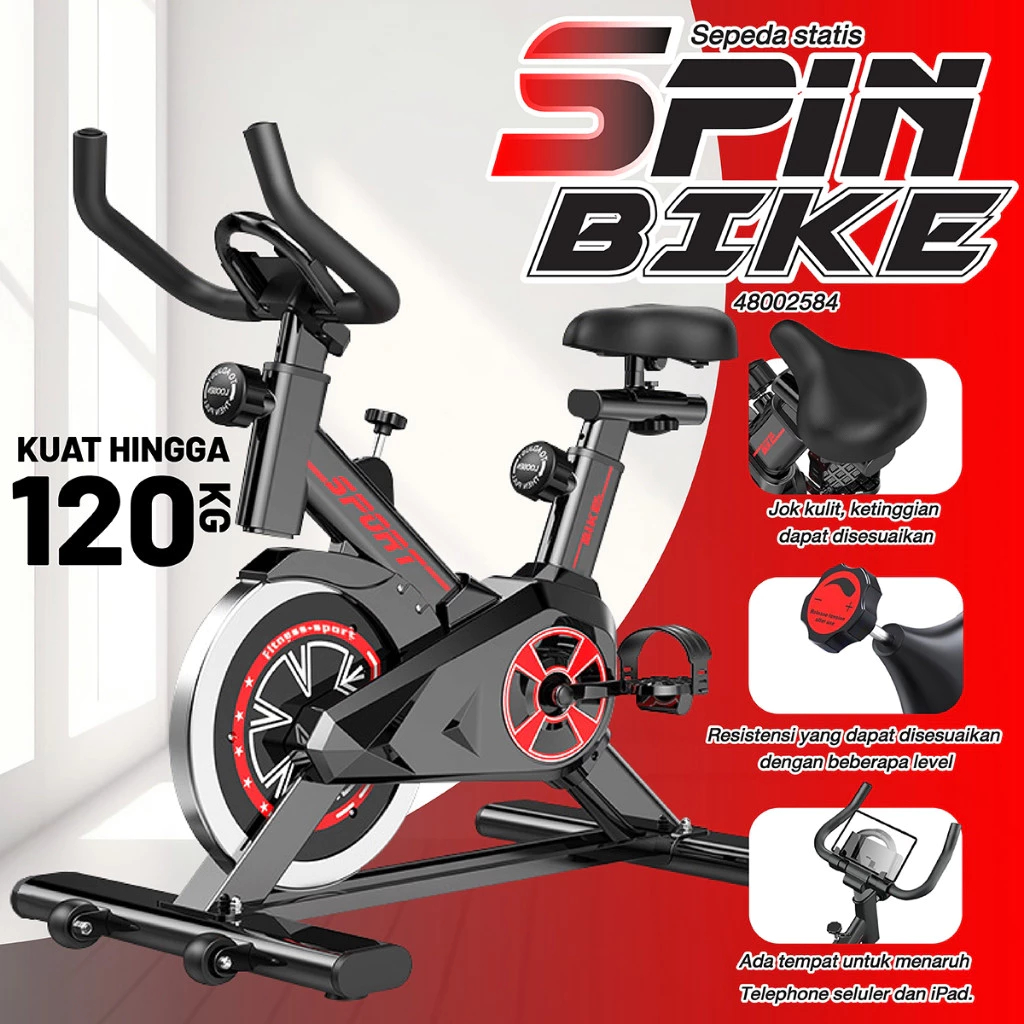 Jual BG SPORT Sepeda Statis Spin Bike Magnetic Alat Fitness Cardio Kesehatan Jantung Gym Di ...
