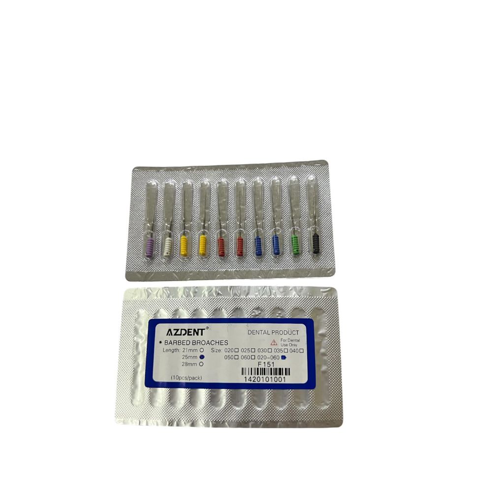 Jual Dental Barbed Broaches Files Stainless Steel 25mm | Shopee Indonesia