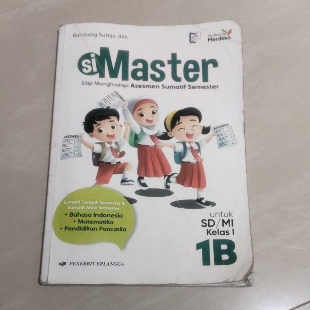 Jual BUKU ORI BUKU SI MASTER KELAS 1B SD PENERBIT ERLANGGA KURIKULUM ...