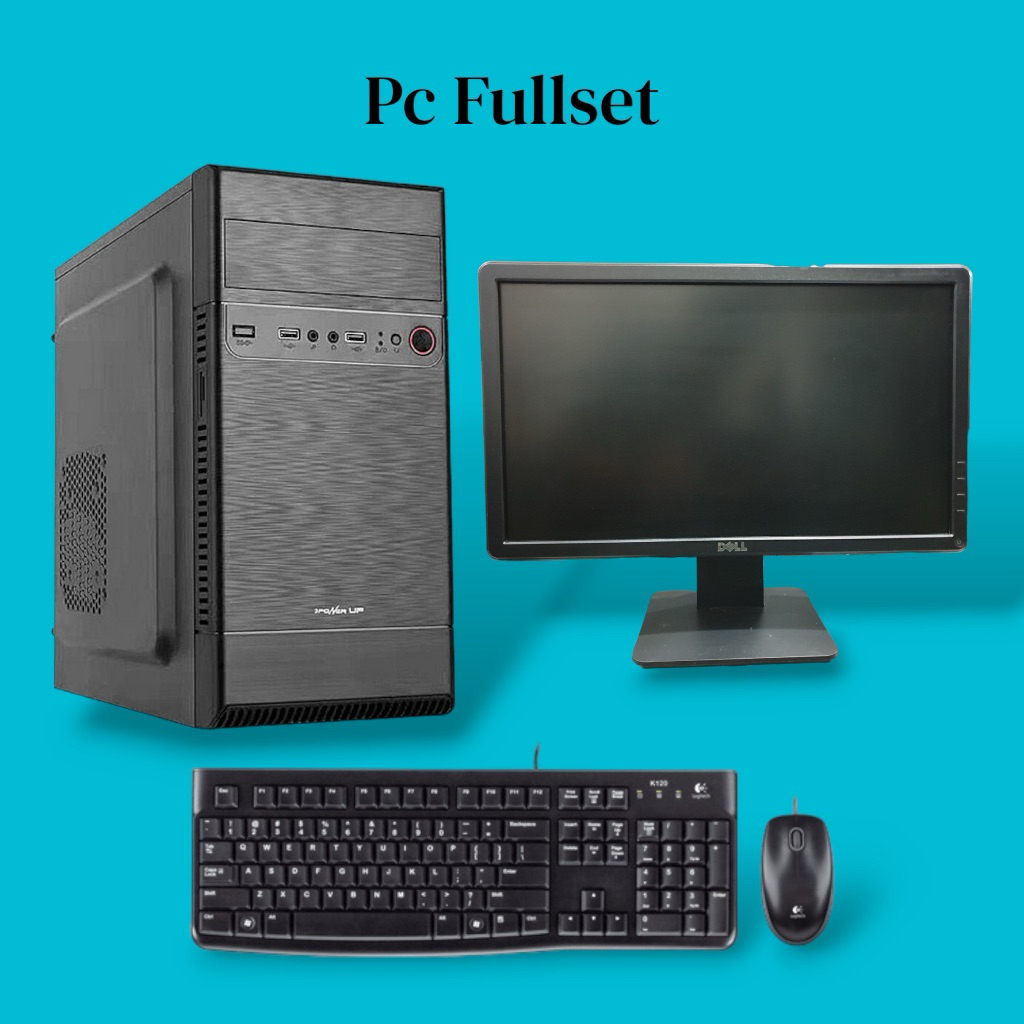 Jual FULL SET PC RAKITAN SIAP PAKAI INTEN CORE I3 GEN4 RAM16GB SSD ...