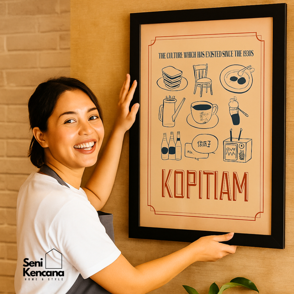 Jual Poster Kopitiam A2 - Hiasan Dinding Cafe Kopitiam Mandarin Food Sejak 1930 + Bingkai Kayu ...