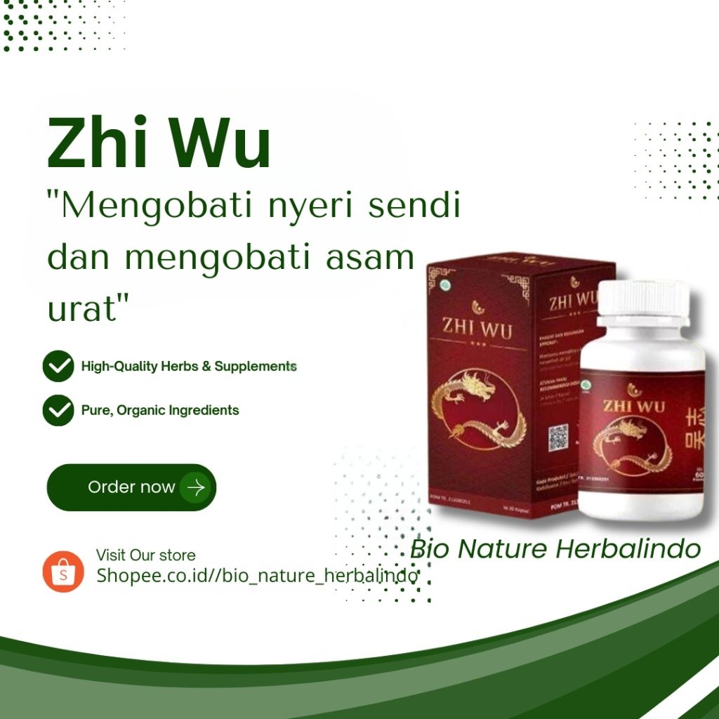 Jual ZHI WU Obat Herbal China Mengatasi Saraf Kejepit Sakit Pinggang ...