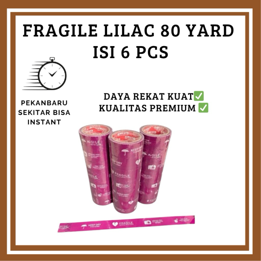 Jual LAKBAN JANGAN DI BANTING / OPP FRAGILE / OPP LAKBAN UNBOXING WARNA ...