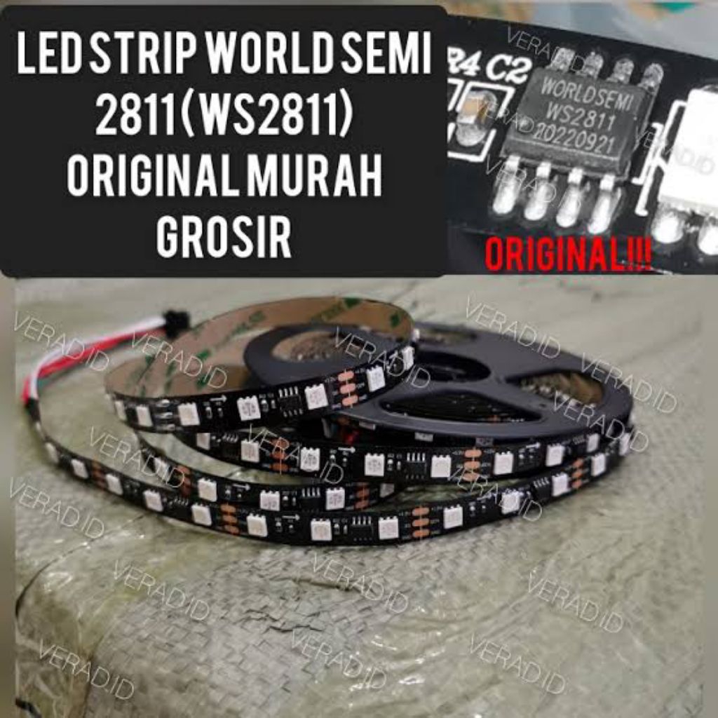 Jual LED WS2811 RAPAT + SOKET 12VOLT 60led/M (HARGA /30CM) | Shopee ...