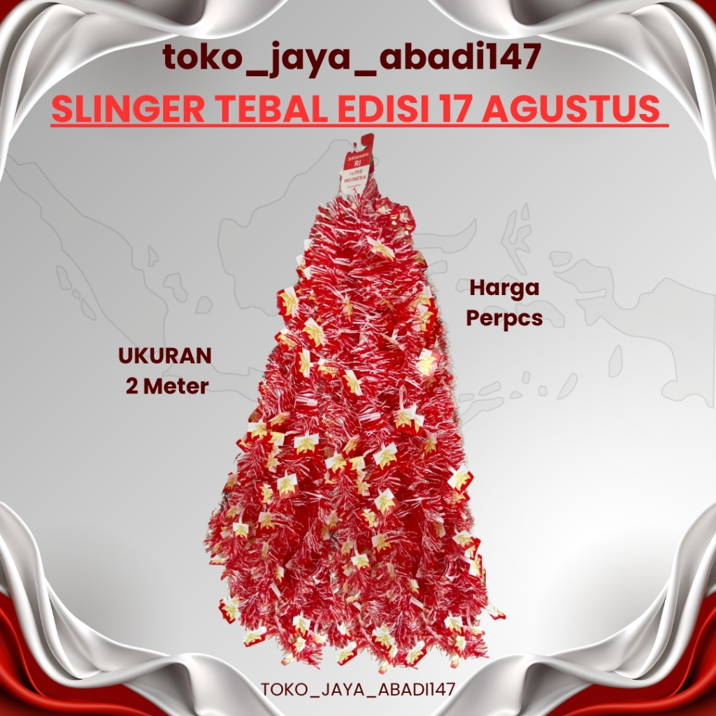 Jual SLINGER MERAH PUTIH DIRGAHAYU REPUBLIK INDONESIA / SLINGER HIASAN ...