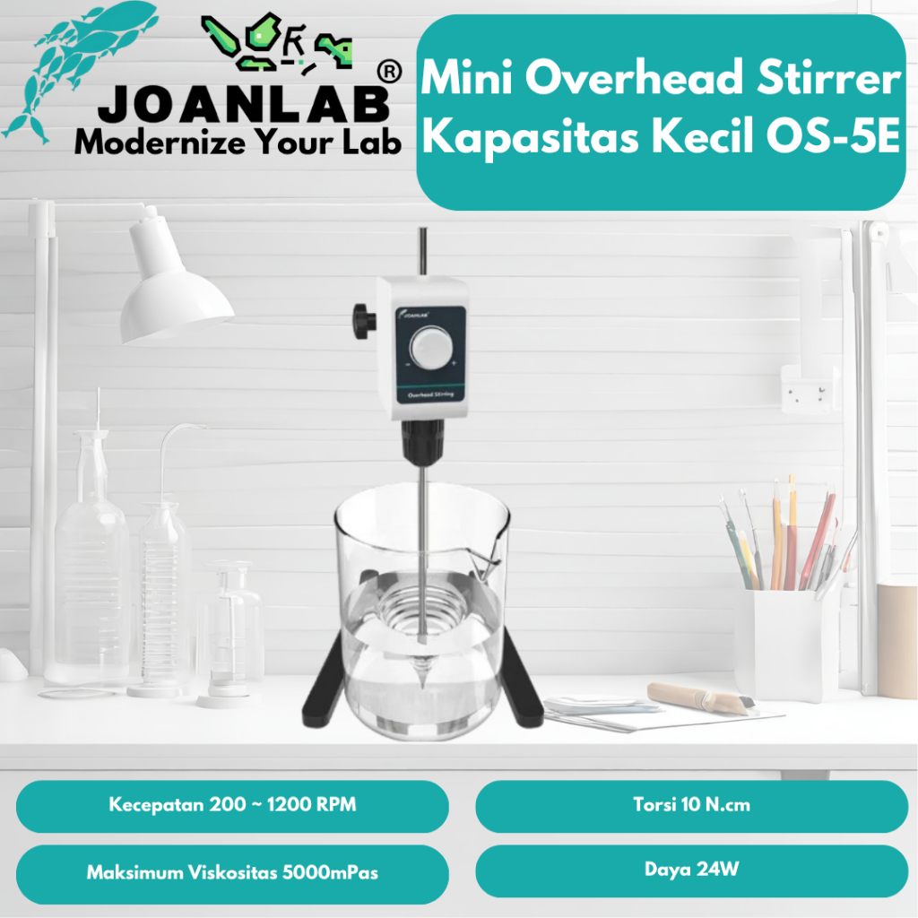Jual JOANLAB Mini Overhead Stirrer Pengaduk Larutan Skala Kapasitas ...