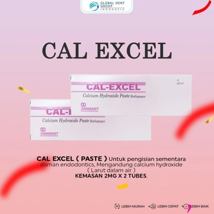 Jual CAL-EXCEL Calcium Hydroxide Paste – 2 Syringe | Pasta Kalsium ...