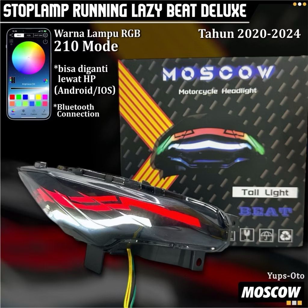 Jual STOPLAMP BEAT NEW MOSCOW LAZY TAIL CONTROL HP+SOKET PNP All Beat ...
