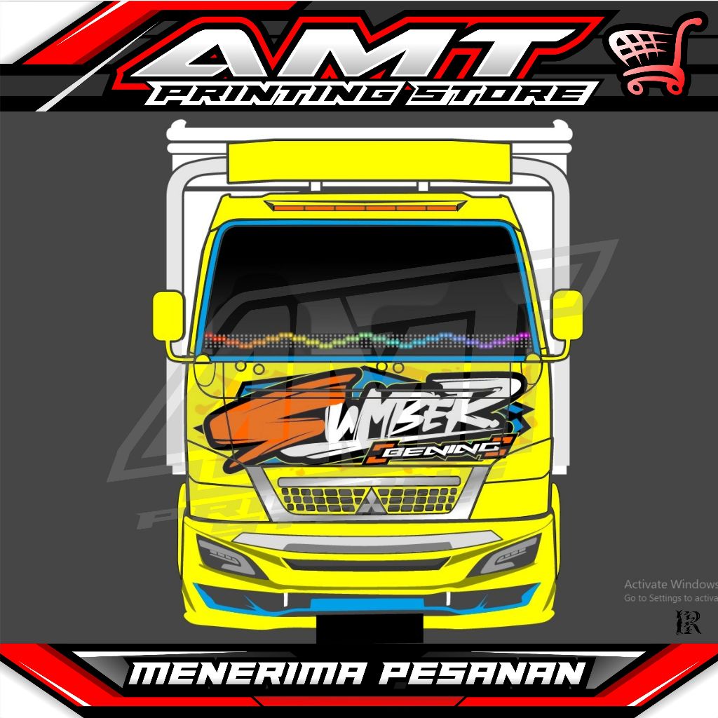 Jual Stiker Cutting Dasaran Print - Stiker Kabin Depan - Stiker Desain ...