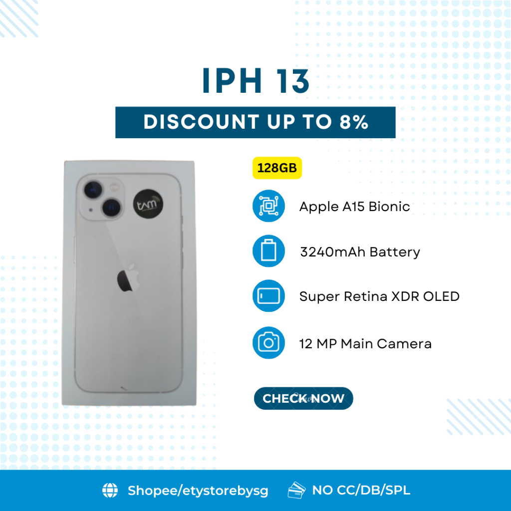 Jual IP 13 Iphone 128GB BNIB NO Aktivasi | Shopee Indonesia