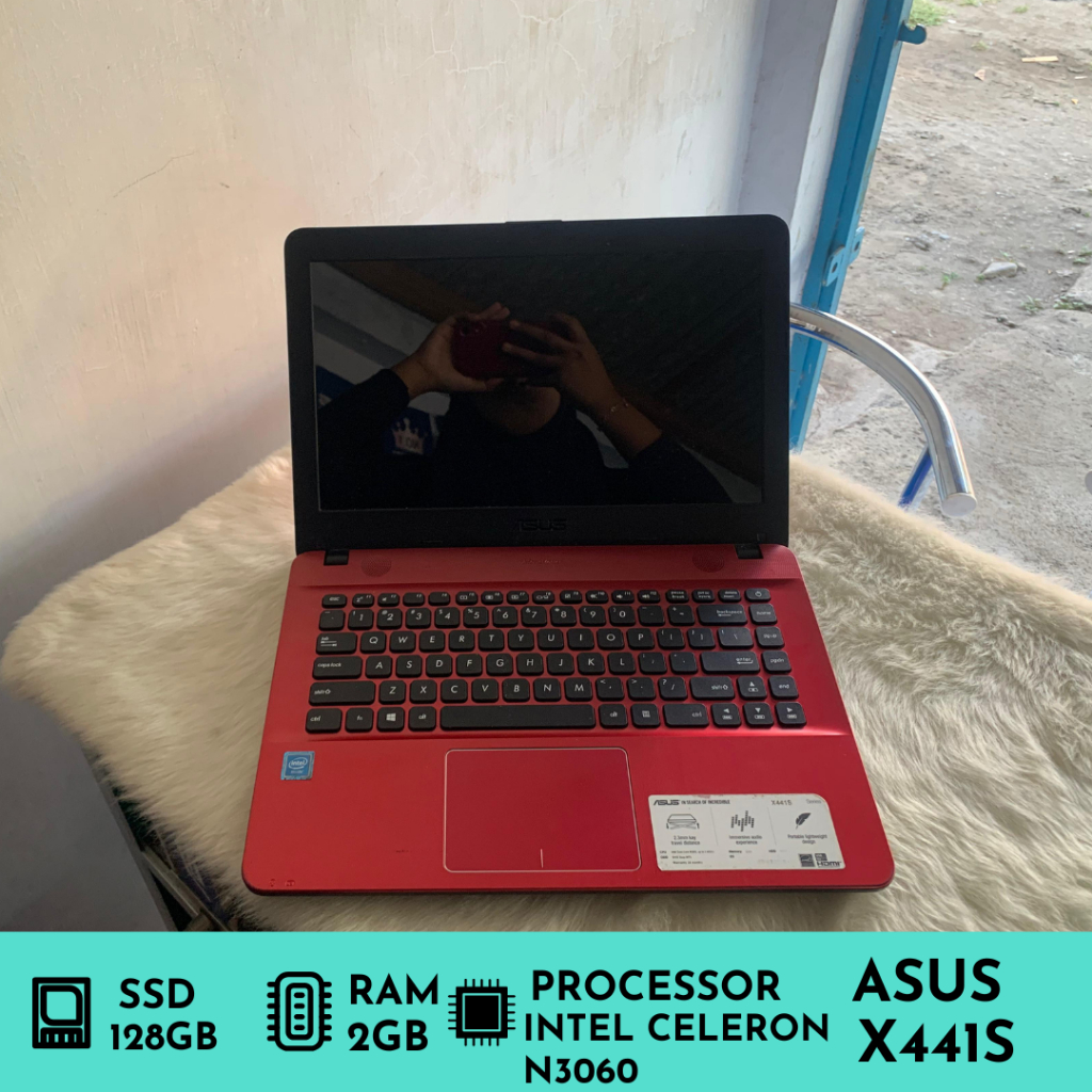 Jual Laptop murah ASUS X441S RED SSD 128GB 256GB COCOK untuk sekolah ...