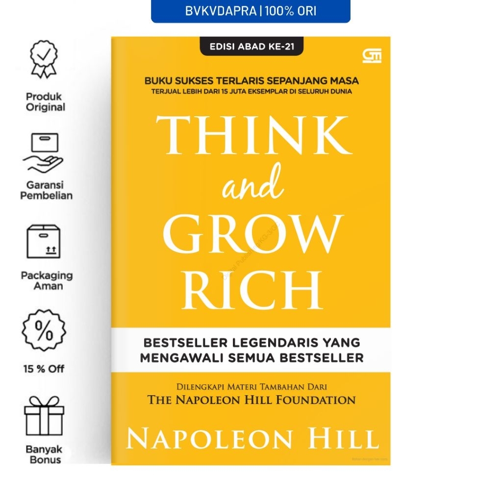 Jual Think and Grow Rich - Napoleon Hill - Gramedia | Shopee Indonesia