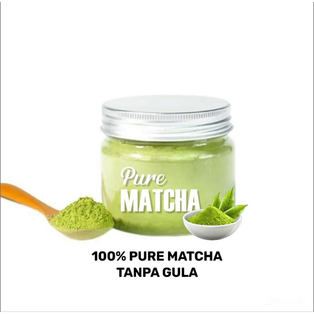 Jual 60gr Pure Matcha Powder 100% Bubuk Matcha Murni | Shopee Indonesia