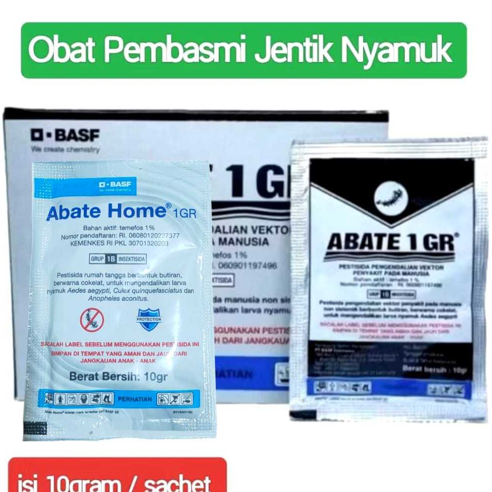 Jual ABATE 1 GR Pembasmi Jentik Nyamuk Ampuh Kemasan Sachet 10 Gram ...