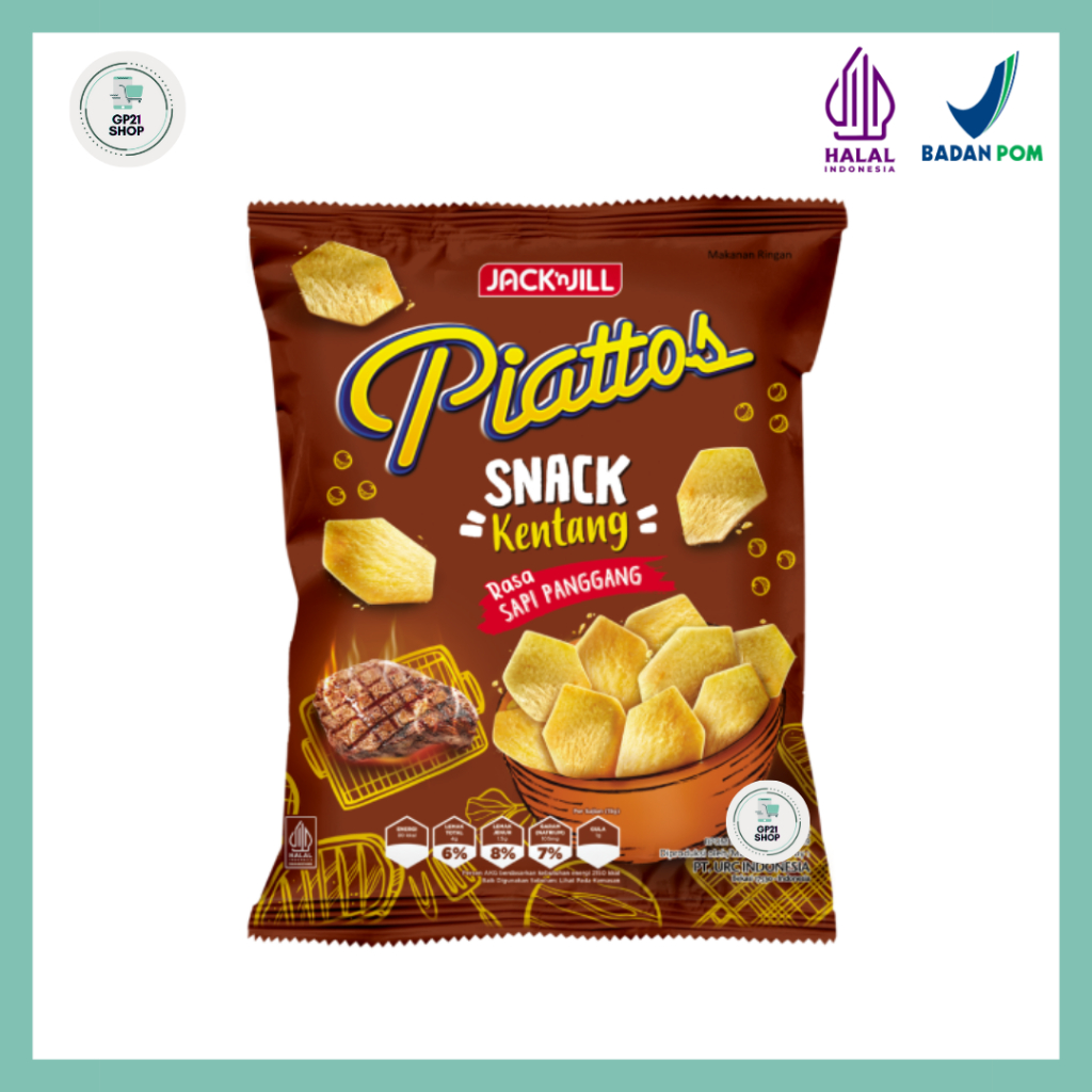 Jual Piattos Sapi Panggang 35gr - Snack Jack N'Jill Cemilan Keripik ...