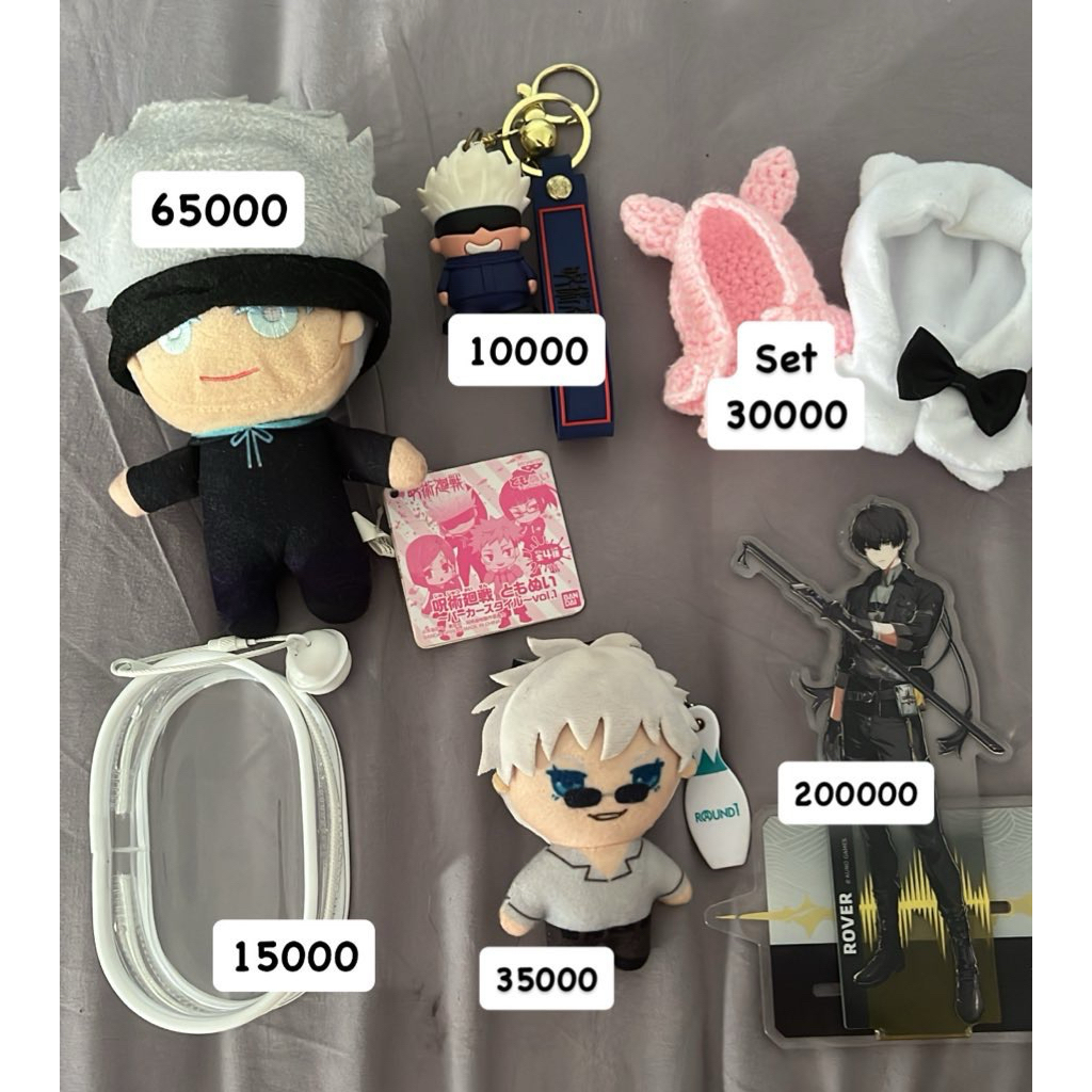 Jual jujutsu kaisen merch gojo plushie keychain minu doll pouch cape ...