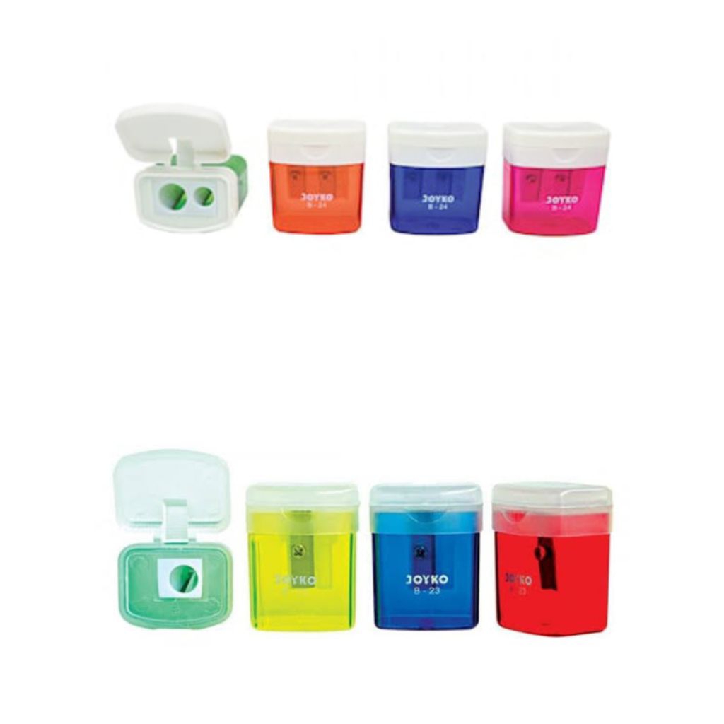 Jual JOYKO B23 SINGEL HOLE B24 DOUBLE HOLE PENCIL SHARPENER WITH TRAY ...