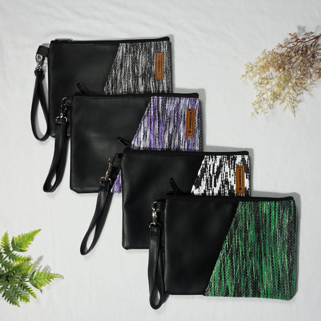 Jual Pouch Tenun Daur Ulang Sampah Plastik Versi Landai/Menyerong ...