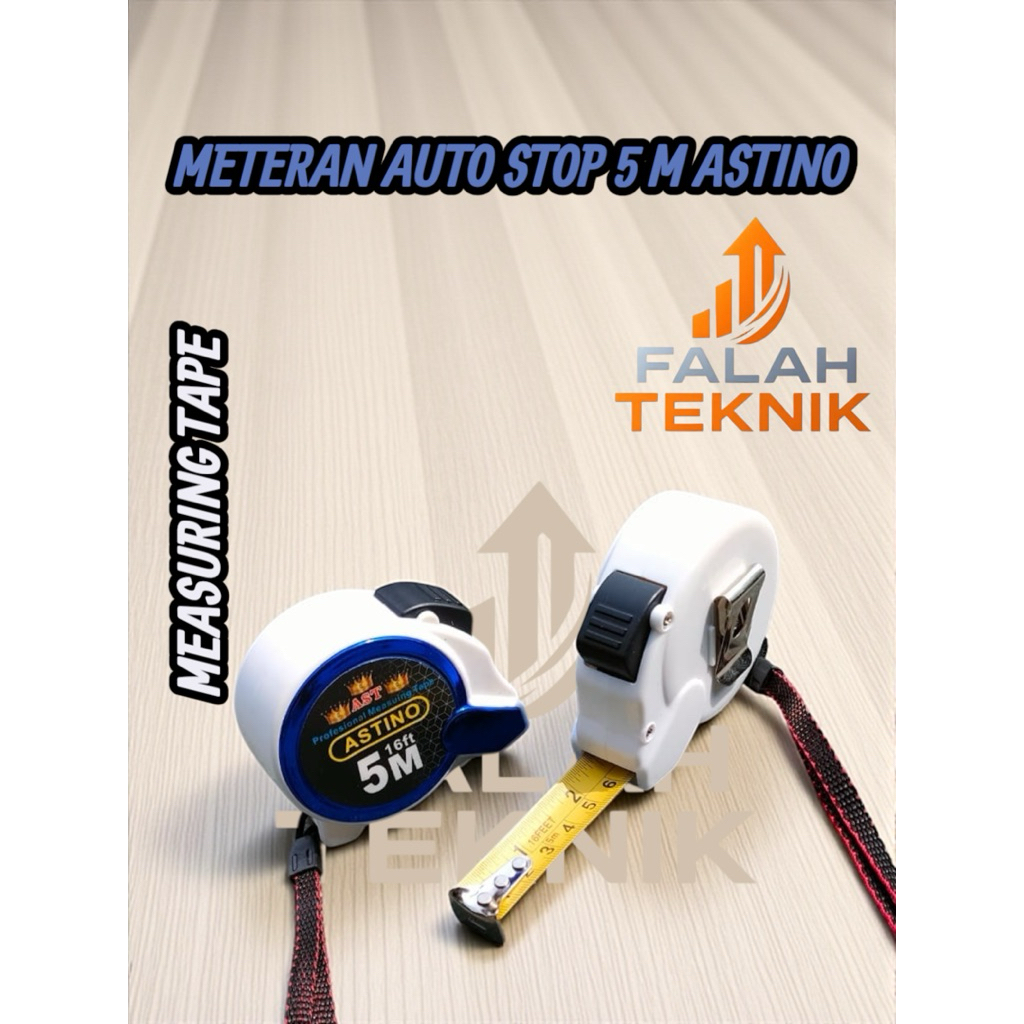Jual Measuring Tape 5 Meter ASTINO Alat Ukur Meteran 5m 16ft Self Lock ...