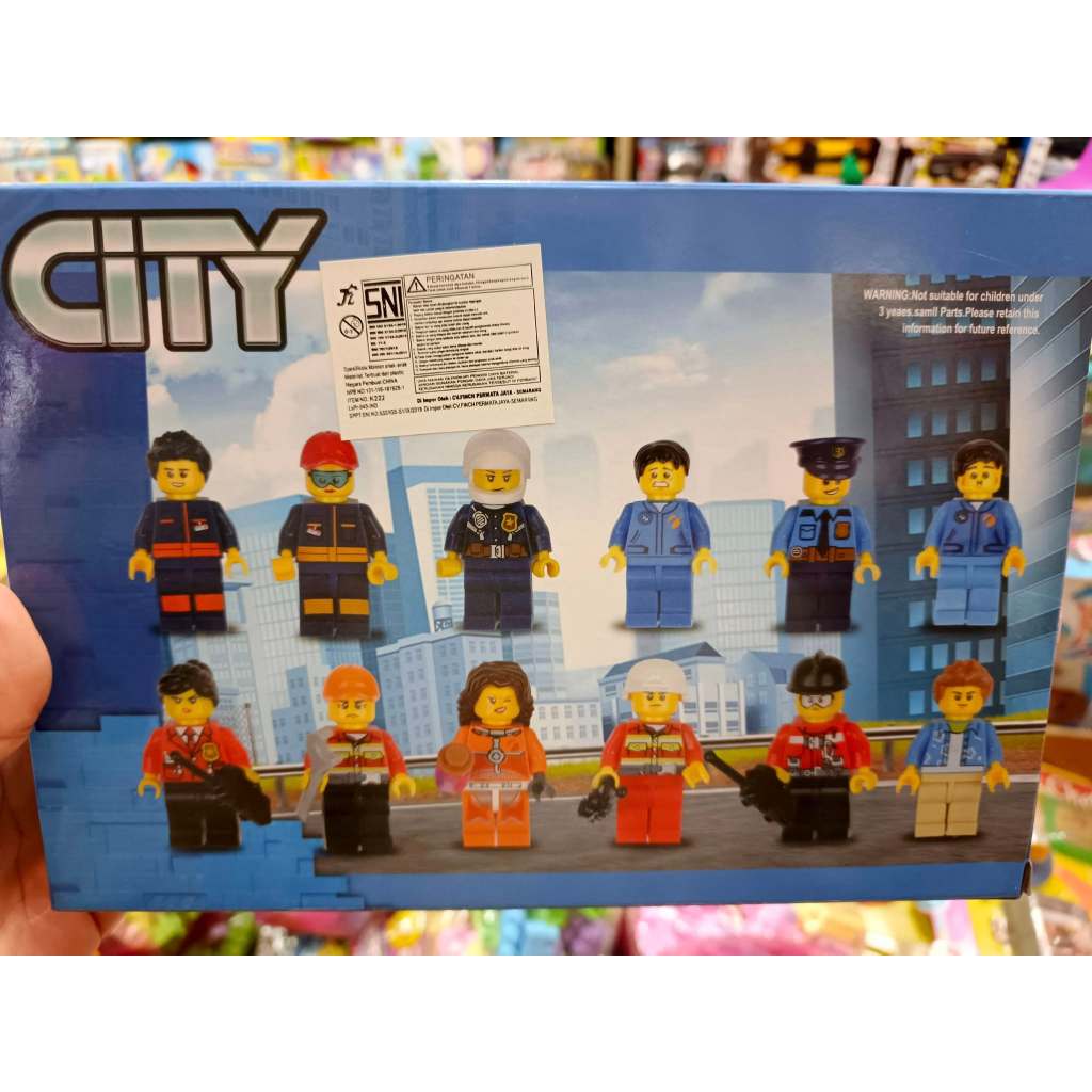Jual MAINAN ANAK ACTION FIGURE CITY POLIS MINIFIGURE BRICKS MINI FIGURE ...