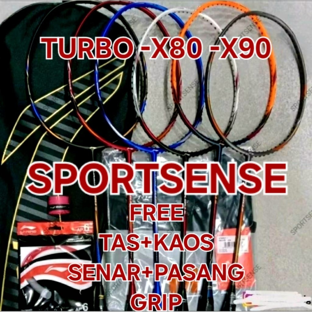 Jual Raket Bulutangkis Badminton Lining Li Ning Li-Ning Turbo x80 x90 X 80 90 Gen 2 3 II III ...
