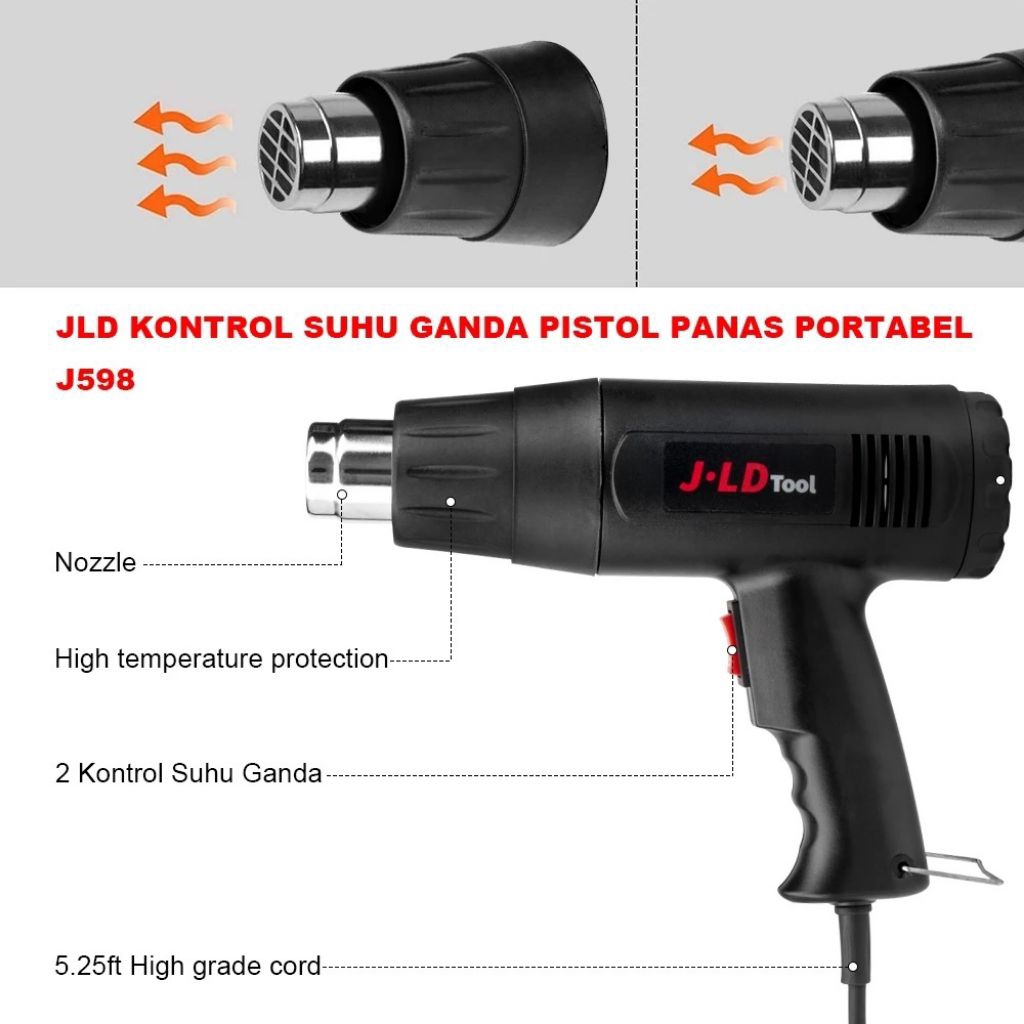 Jual HOT AIR GUN ALAT BANTU PASANG STIKER SKOTLET MOTOR PAKET ALAT ...