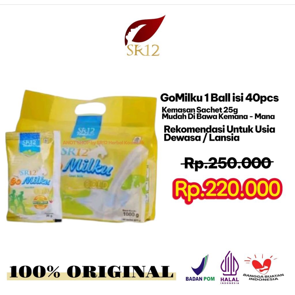 Jual Susu Gomilku SR12 Etawa Asli Rasa Gold | Shopee Indonesia