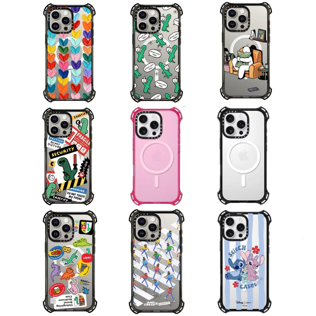 Jual Casetify Bounce Bumper Magsafe Casing Acrylic Dino Heart Love Full ...