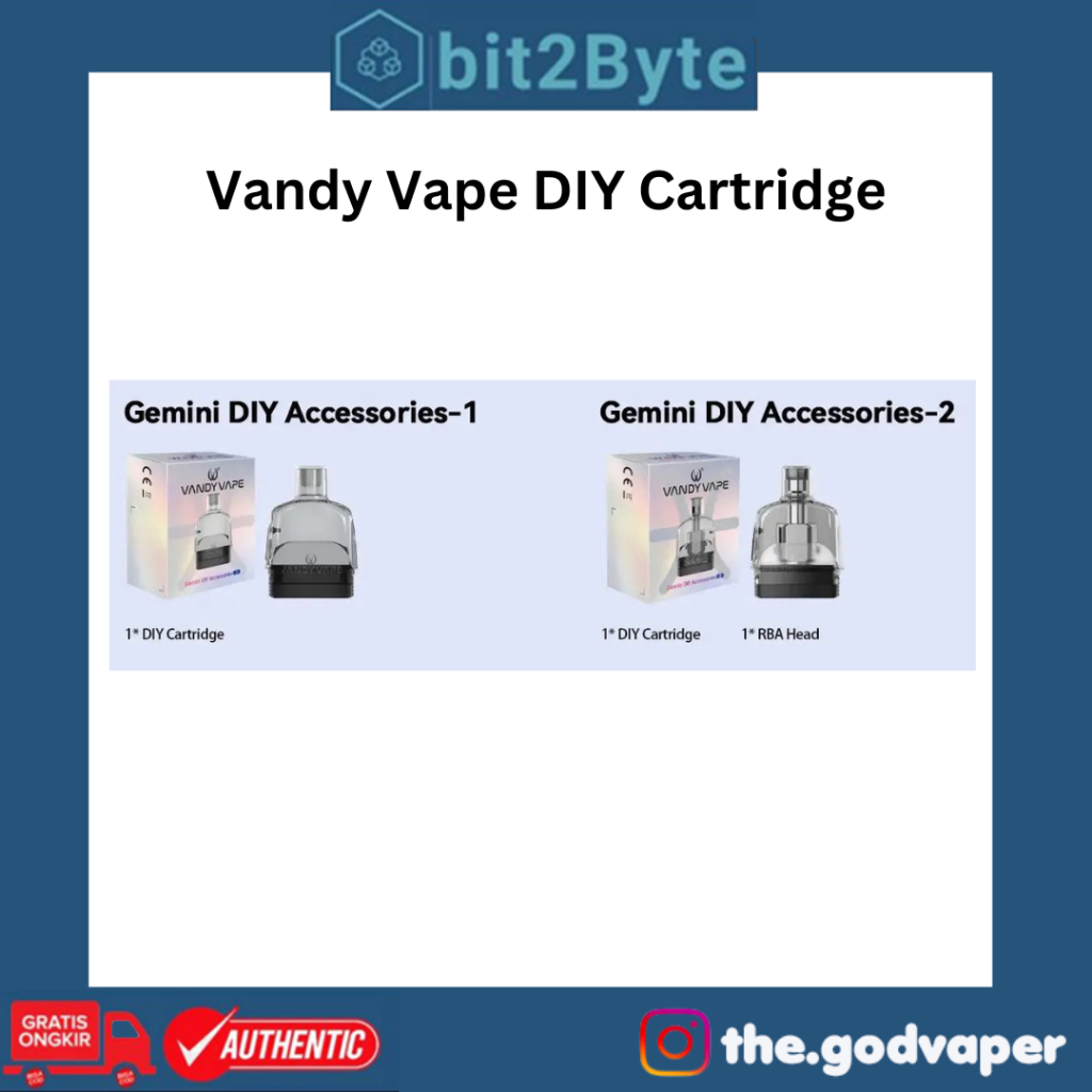 Jual Vandy Vape Gemini DIY Cartridge & RBA Head Accessories | Shopee ...