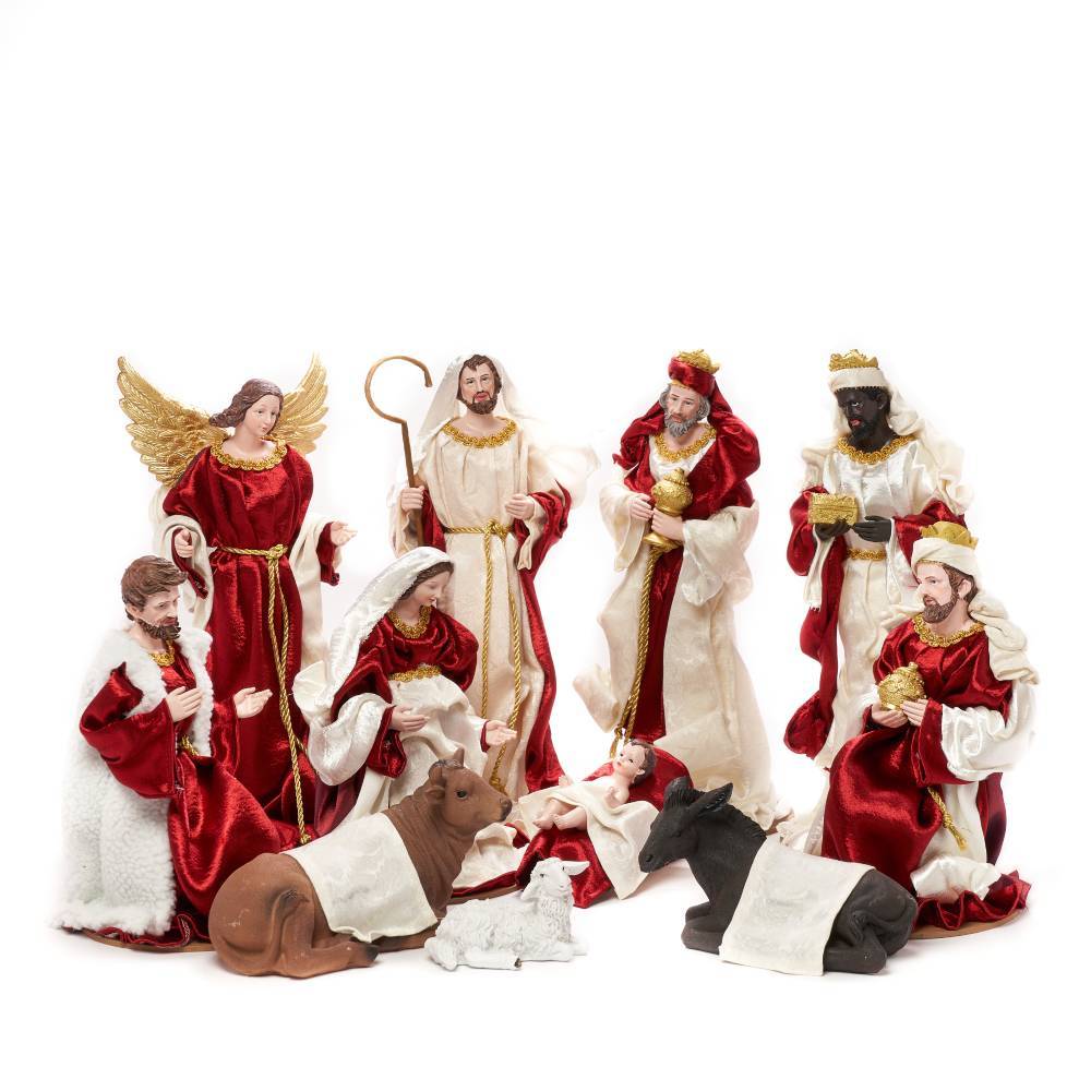 Jual Patung Set Natal Premium Fabric 40cm Pajangan Rohani Yesus Lahir ...