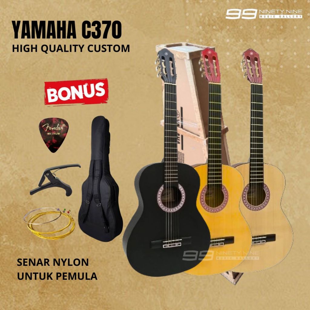 Jual GITAR AKUSTIK YAMAHA C370 GUITAR AKUSTIK KLASIK CLASSIC SENAR NYLON NILON high quality ...