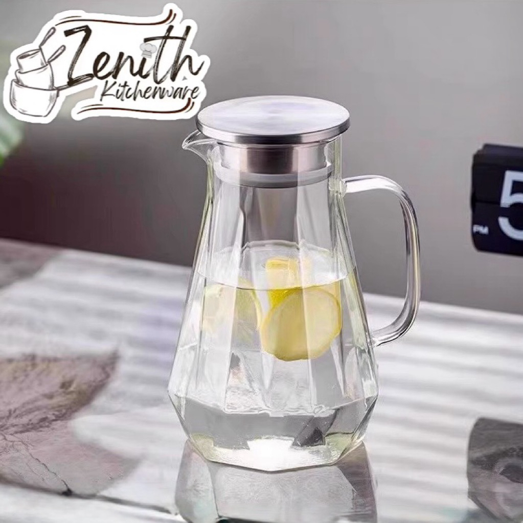 Jual ESKAN KACA BOROSILIKAT 1,5 LITER/ WATER JUG/ TEKO KACA/ PITCHER ...