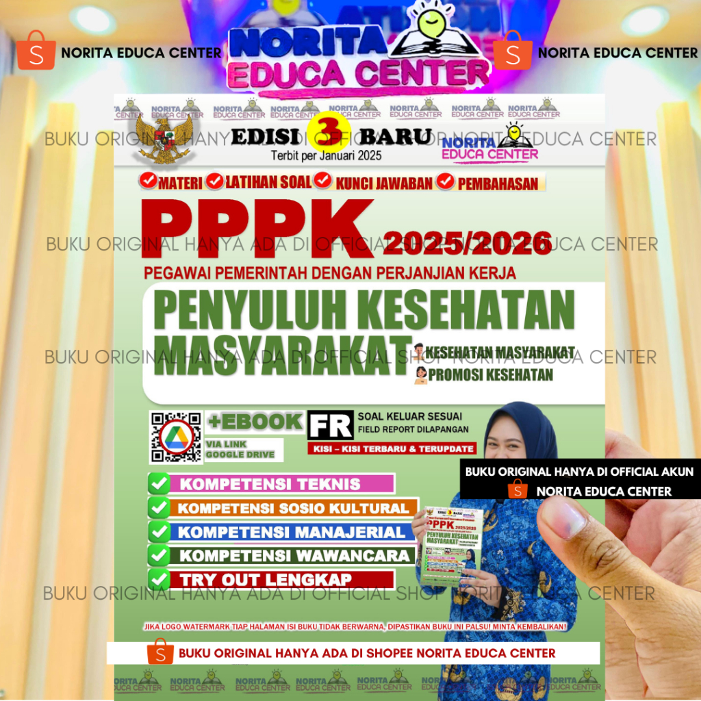 Jual BUKU PPPK PENYULUH KESEHATAN MASYARAKAT NORITA EDUCA CENTER | Shopee Indonesia