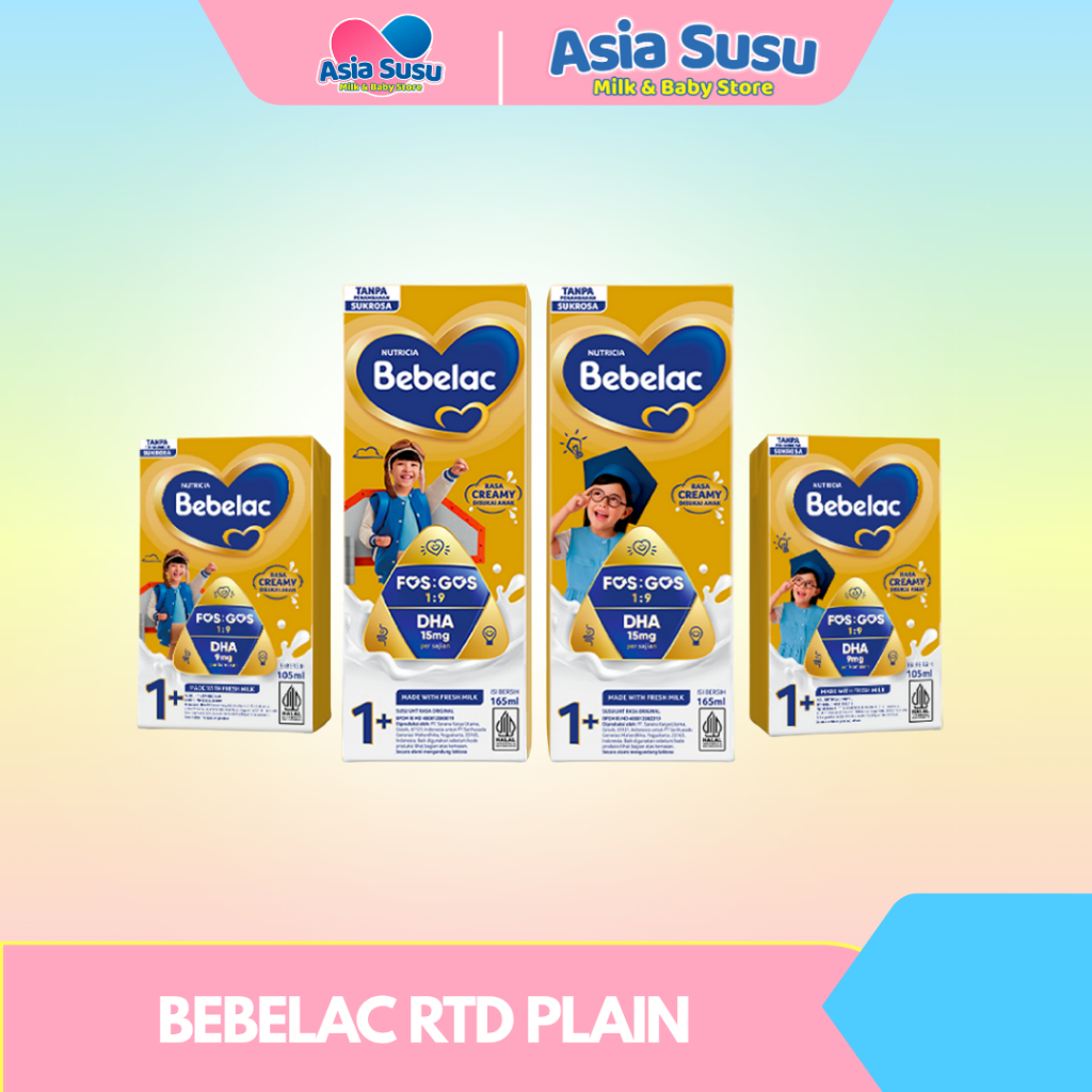 Jual [BARU] Bebelac Susu Formula Cair Rasa Plain / Cok - 165ml / 105ml ...