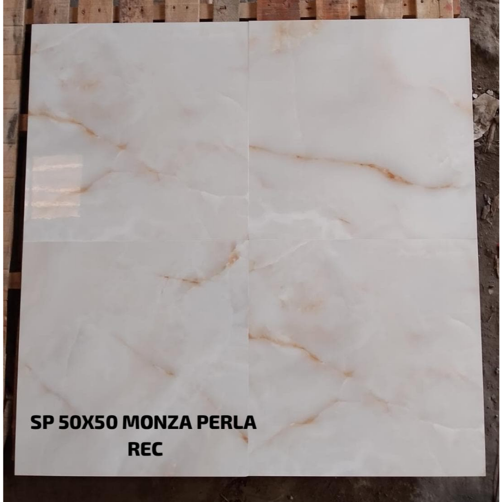 Jual Keramik lantai 50x50 glossy monza perla sun power keramik lantai ...