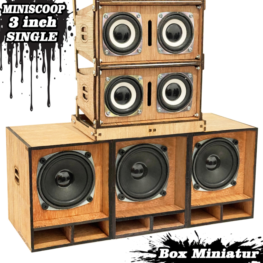 Jual Box Speaker Miniatur Miniscoop 3inch | Shopee Indonesia